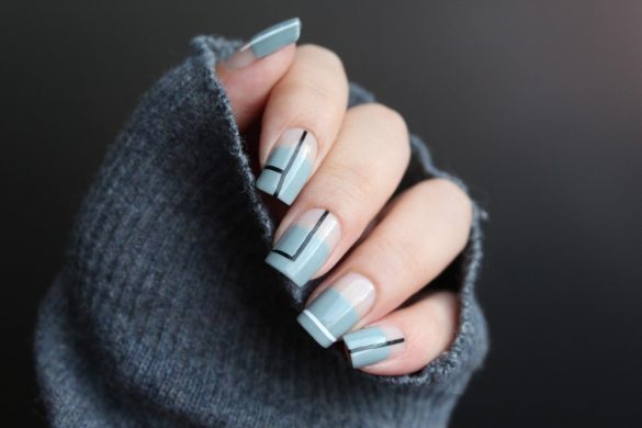 13 Negative Space Manicures Nail Designs - Maby Blog